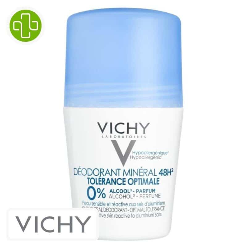 Vichy Déodorant Roll-On Minéral 48h Tolérance Optimale - 50ml Maroc Au ...