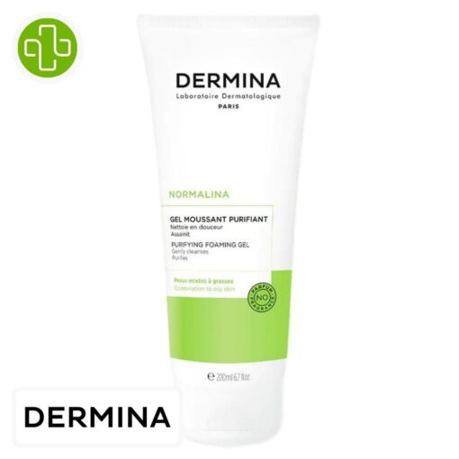 Dermina Normalina Gel Moussant Purifiant - 200ml Maroc Au Meilleur Prix ...