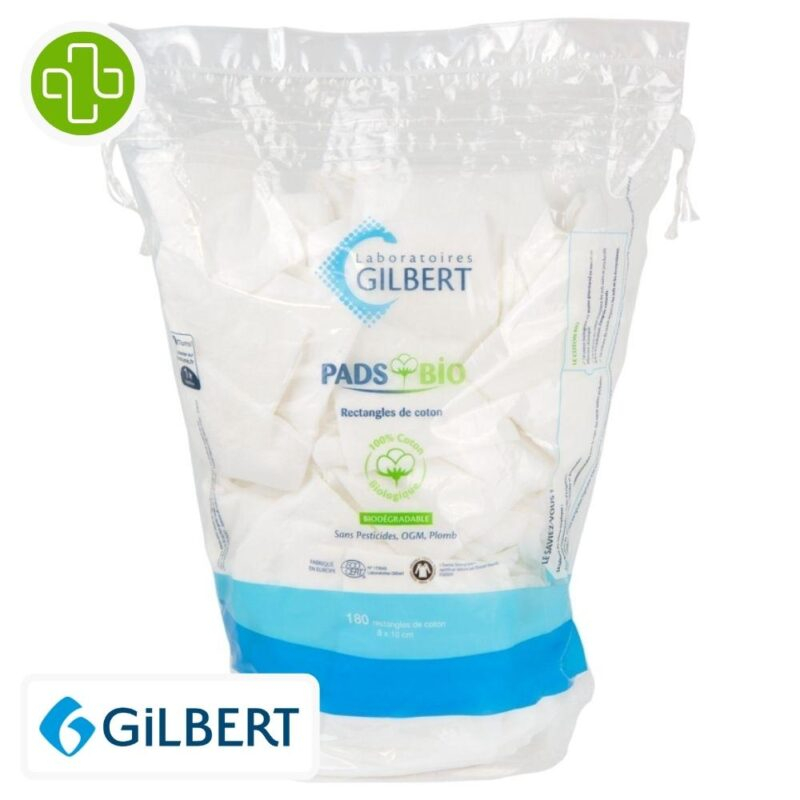 Gilbert Pads Bio Rectangles De Cotons - 180u Maroc Au Meilleur Prix ...