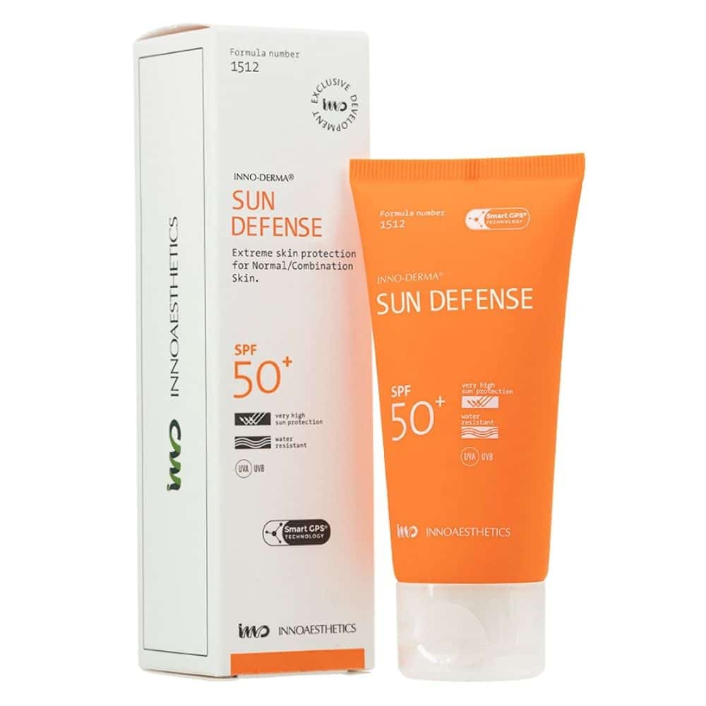 INNOAESTHETICS - Sun Defense SPF50+ Peau Normale À Mixte - 60g Maroc Au ...