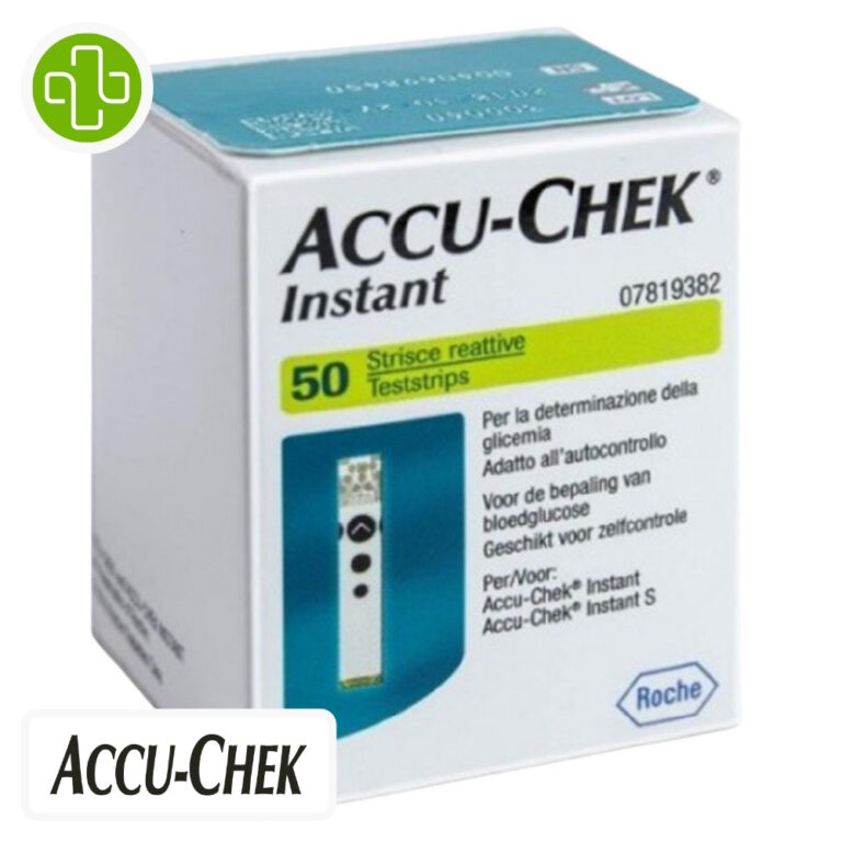 Accu-Chek Instant Bandelettes Test De Glycémie - 50u Maroc Au Meilleur ...