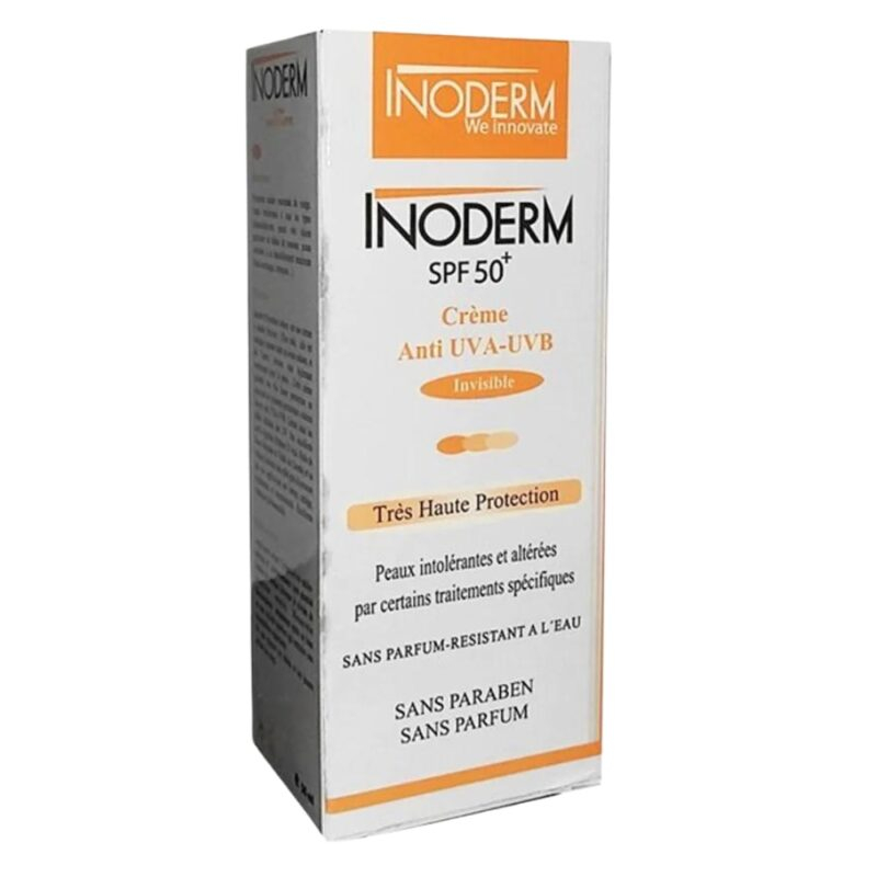 Inoderm Crème Anti UVA-UVB Spf50+ - 50ml Maroc | Parachezvous.ma