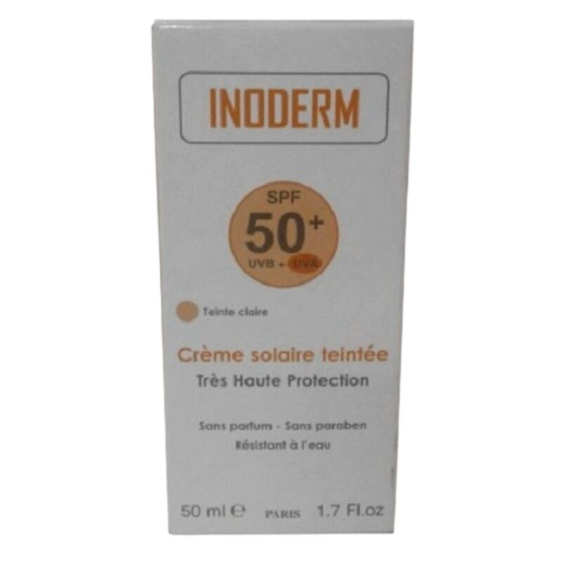 Inoderm Crème Solaire Teinte Claire Spf50+ - 50ml Maroc Au Meilleur ...
