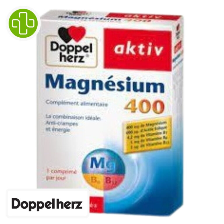 Doppel Herz Aktiv Magnésium 400 Anti-Crampes + Energie - 30 Comprimés ...