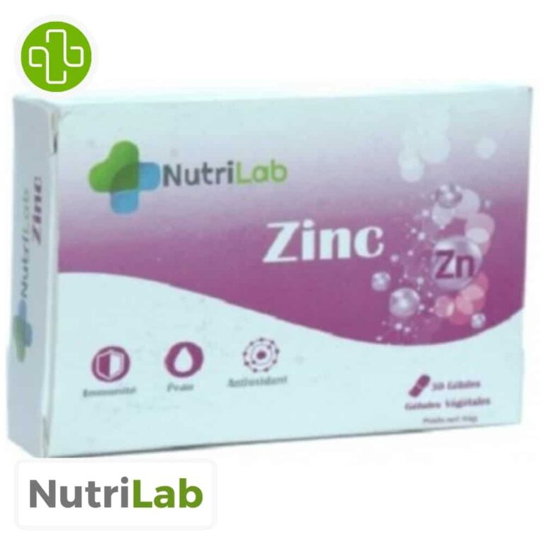 NUTRILAB - Zinc Zn - 30 Gélules Maroc Au Meilleur Prix | Parachezvous.ma