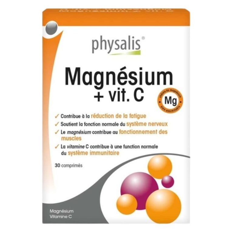 PHYSALIS - Magnésium + Vitamine C - 30 Comprimès Maroc Au Meilleur Prix ...