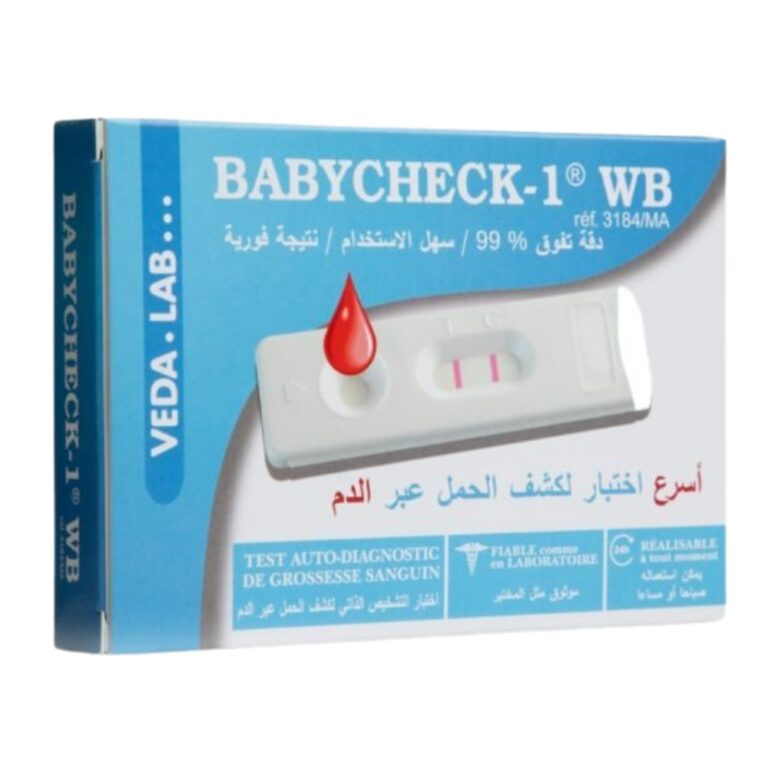 BabyCheck 1-WB Test De Grossesse Sanguin Auto-Diagnostique - 1u Maroc ...