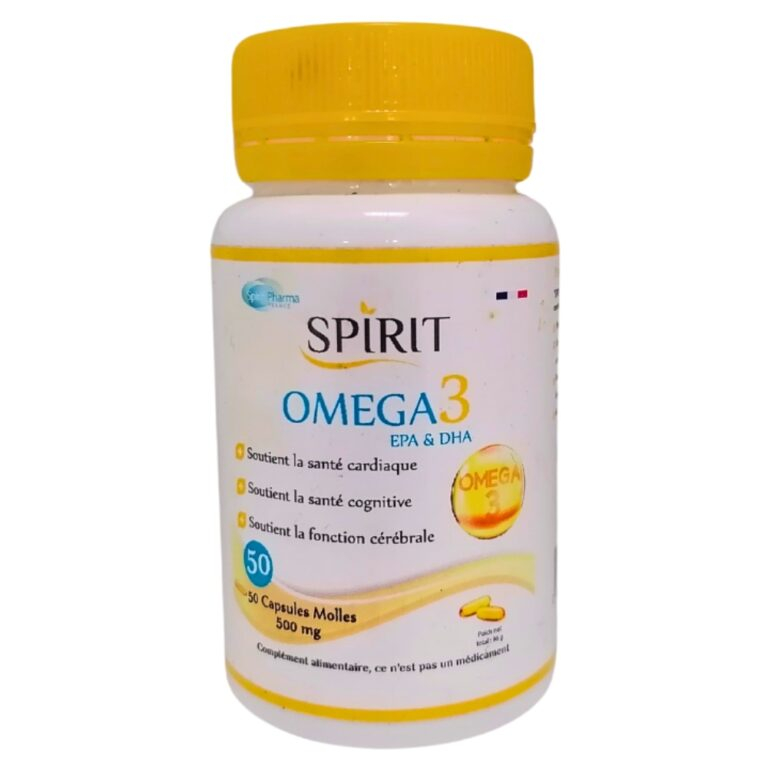Spirit Pharma Oméga 3 EPA Et DHA 500mg - 50 Capsules Maroc ...
