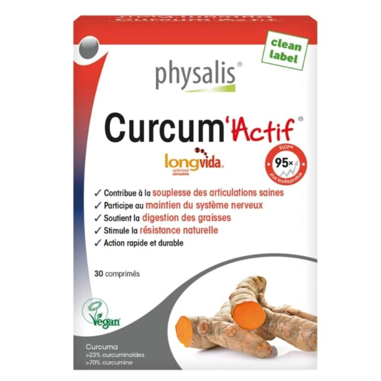 PHYSALIS - Curcuma Actif Articulation Et Système Nerveux - 30 Comprimés ...