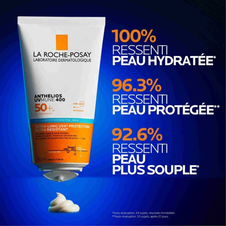 LA ROCHE-POSAY - Anthelios UVMUNE 400 Lait Solaire Hydratant Visage ...