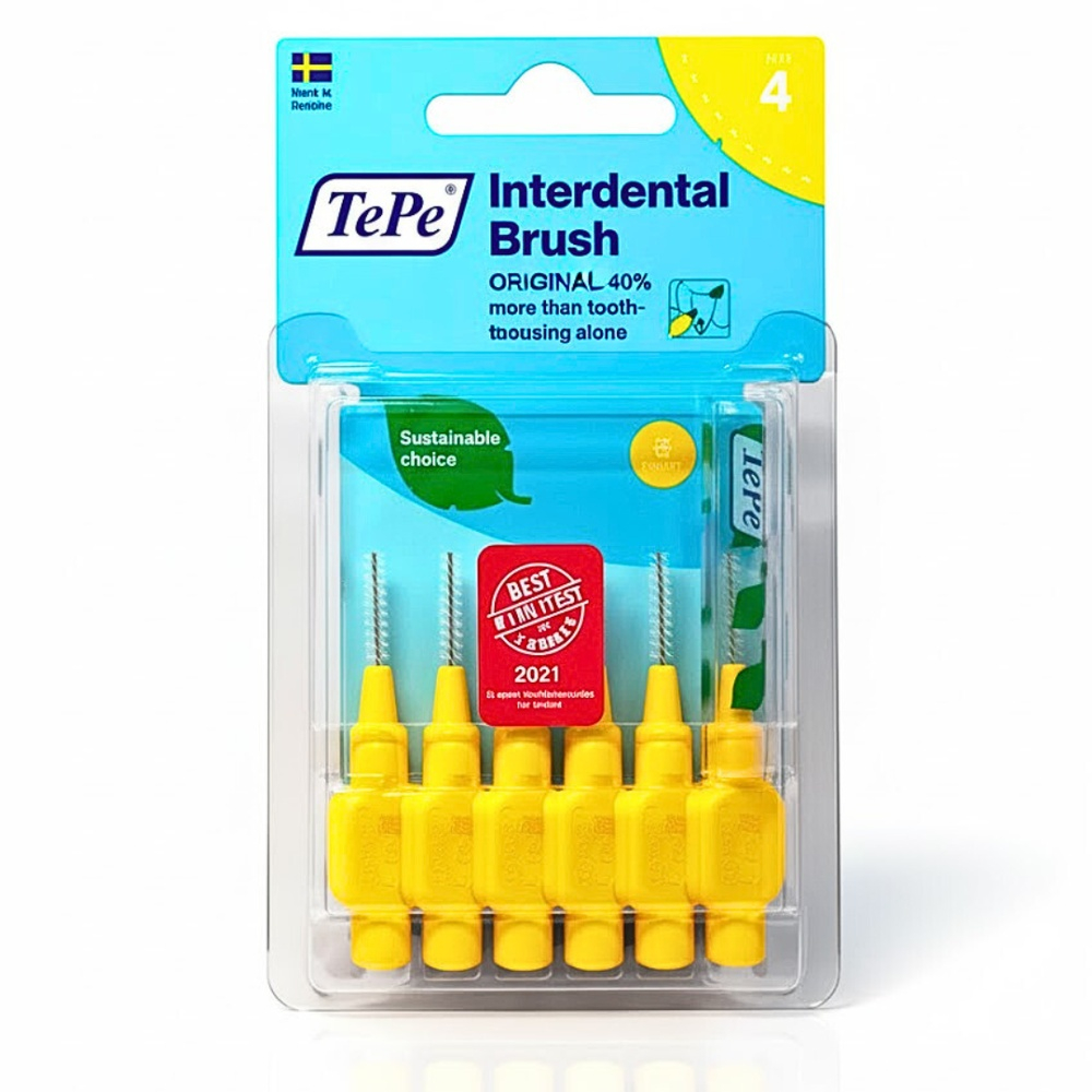 TEPE - Interdental Brush Original Jaune 0.7mm Taille 4- 6u Maroc Au ...